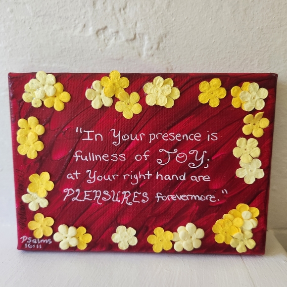 Accents | True Joy Original Art Hand Painted Abstract Bible Verse ...